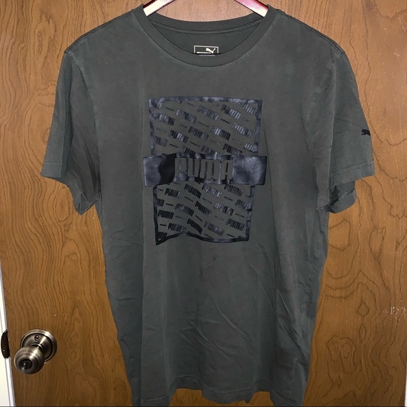 Puma | Shirts | Puma Graphic Letter Tee Shirt | Poshmark